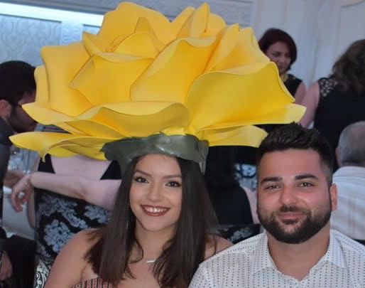 CUSTOM FLOWER SHOP Big Flower Headpiece Rose Hat Buy from e shop