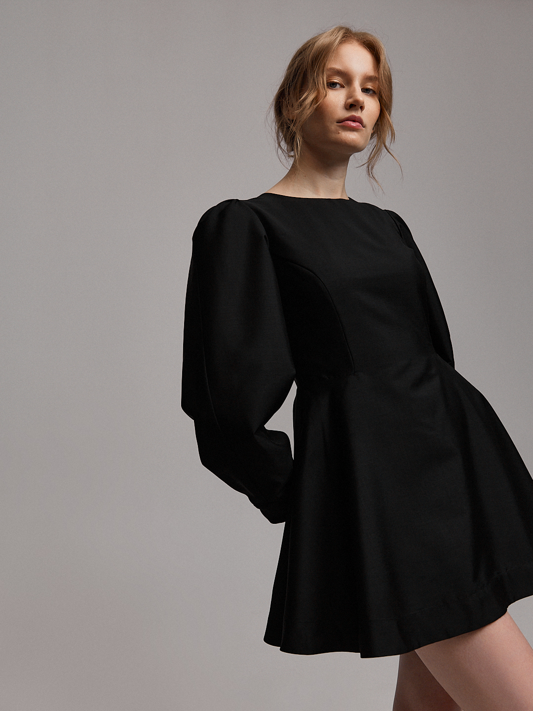 EVENING COLLECTION > Юбка мини из хлопка купить в интернет-магазине