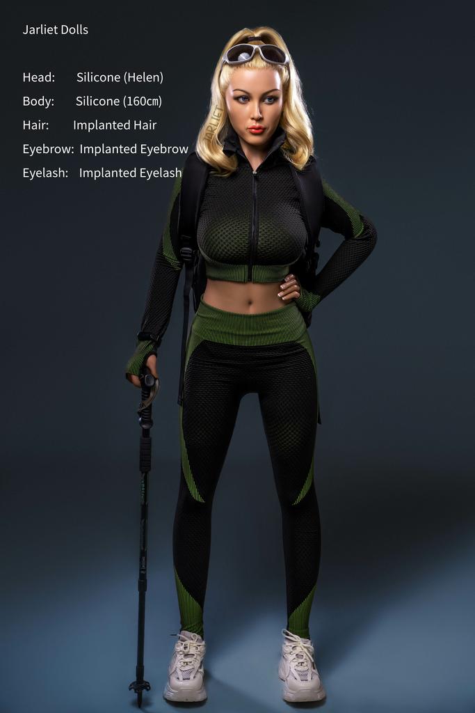 Реалистичная силиконовая / ТПЕ секс кукла Jarliet из ТПЕ 148 см - Gia