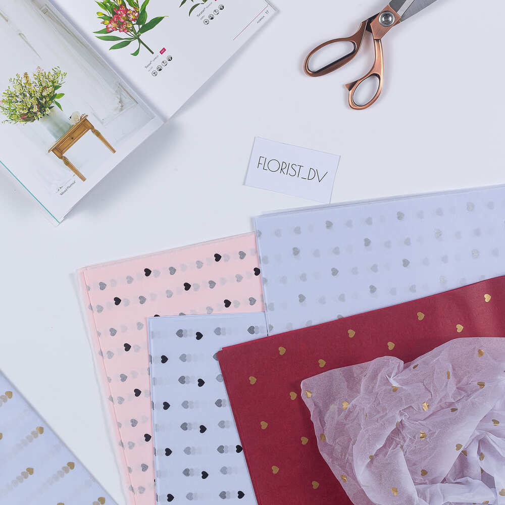 Тишью упаковка для цветов купить оптом и в розницу