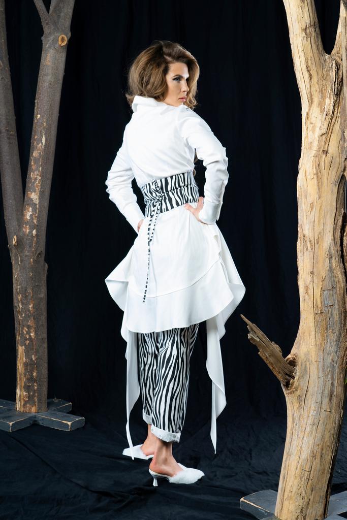 Дополнения к образу Пояс на завязках зебра купить в интернет магазине