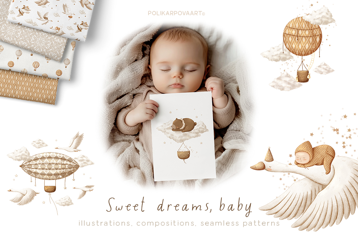 Shop of children's illustrations, seamless patterns and brushes for ...