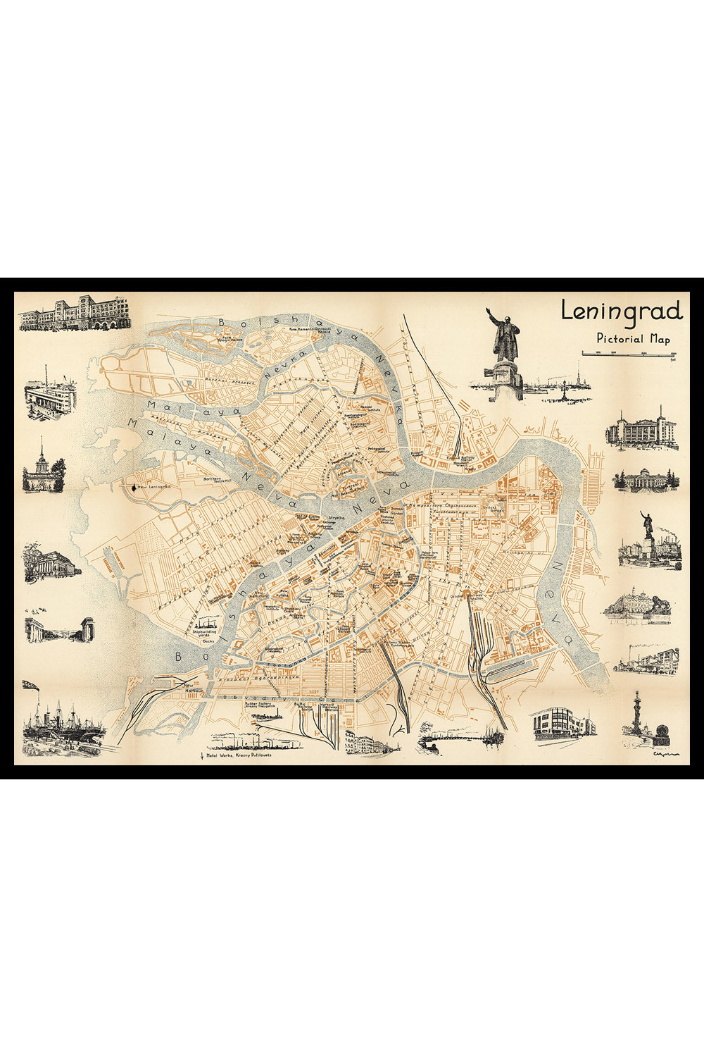 Современный постер колесо обозрения WHEEL купить в интернет-магазине