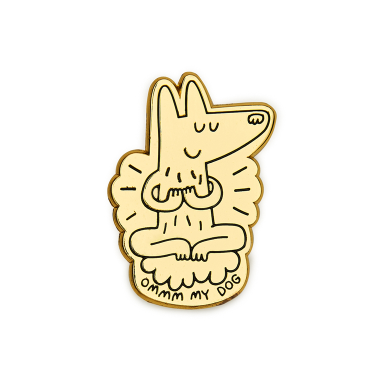 Эмалированный значок В ОГНЕ - купить в интернет-магазине Шарик Дог